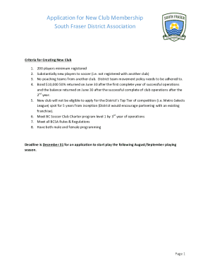 Fillable Online SFDA New Club Application Form.docx Fax Email Print ...