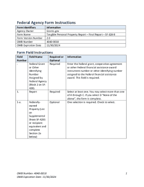 Fillable Online apply07 grants Final ReportSF 428-B Form Instructions ...