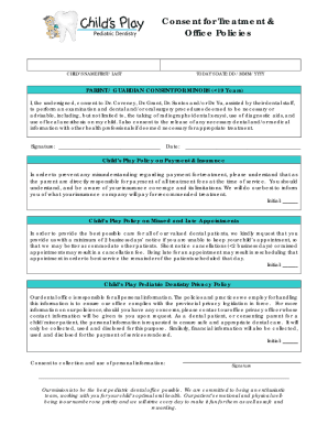 Fillable Online general consent for treatment form a Fax Email Print ...