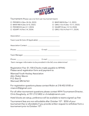 Fillable Online Tournaments - Superior Amateur Hockey Association Fax ...