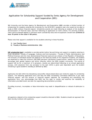 Fillable Online Swiss Agency for Development and Cooperation Fax Email ...