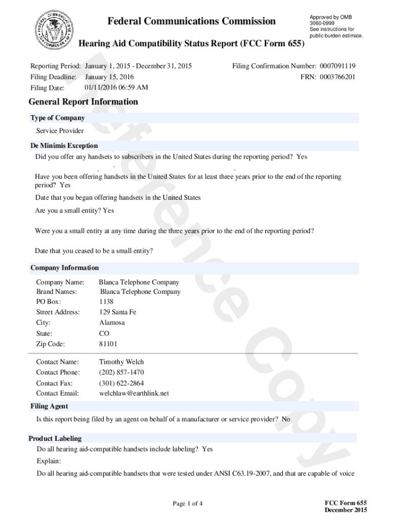 Fillable Online wireless fcc Hearing Aid Compatibility Status Report and Section 20.19 ... Fax ...