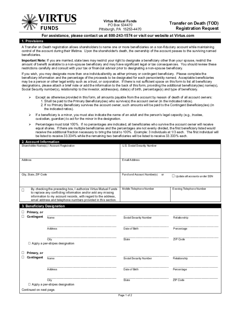 Fillable Online TOD Registration Request#70319.27.22 (new address).docx ...