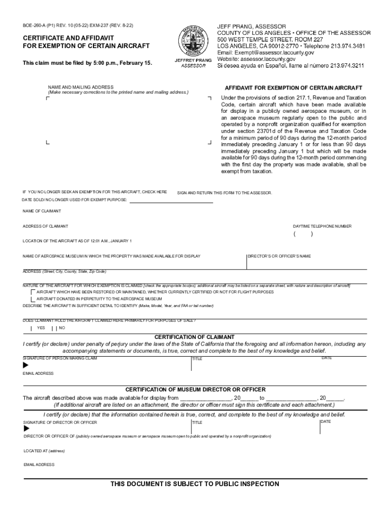 Fillable Online VP-242 Trust Affidavit for Exemptions Fax Email Print ...