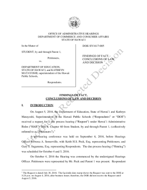 Fillable Online FINAL ORDER PRELIMINARY STATEMENT Fax Email Print - pdfFiller
