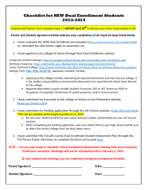 Fillable Online Dual Enrollment (DE) Intent Form 2022-23 Fax Email Print - pdfFiller