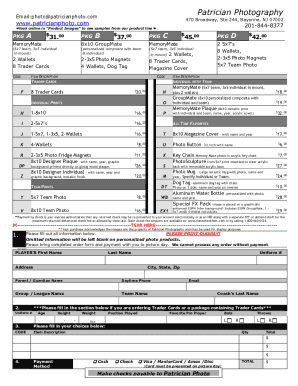 Fillable Online picture day order form Fax Email Print - pdfFiller
