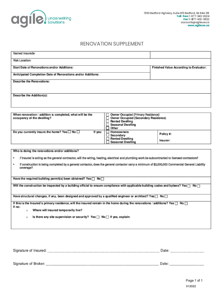 Fillable Online Welcome to Agile Underwriting Solutions - Agile ... Fax ...