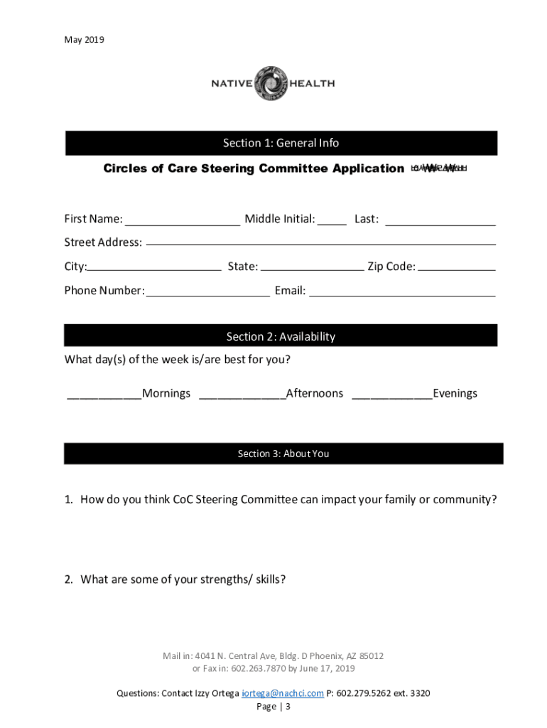 Fillable Online Indigenous Wellness Program - Native Health of Phoenix Fax Email Print - pdfFiller