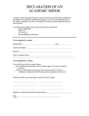 Fillable Online DECLARATION OF A MINOR1.docx Fax Email Print - pdfFiller