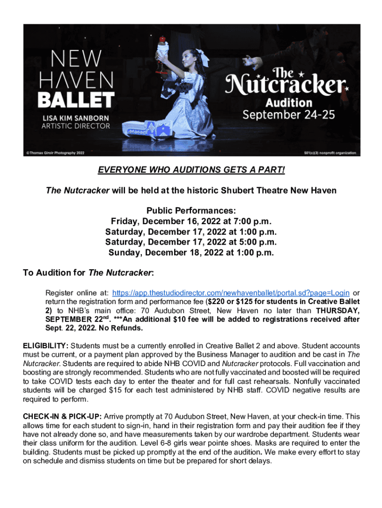 Fillable Online Registration Form Nutcracker 22 v.2.docx Fax Email ...