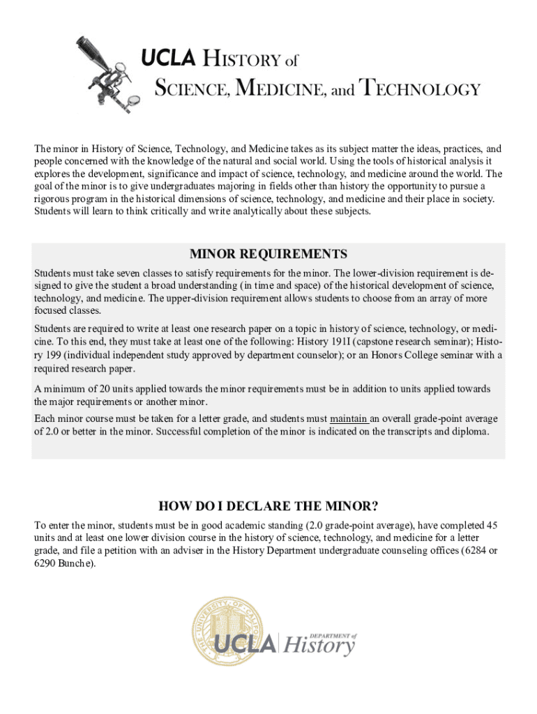 Fillable Online history ucla History, Philosophy, and Social Studies of ...