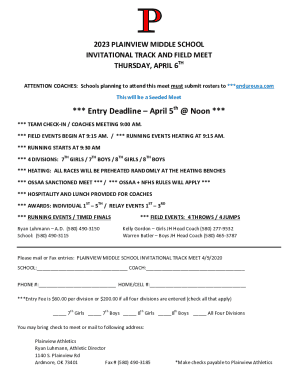 Fillable Online JH INFO MEET SHEET Fax Email Print - pdfFiller