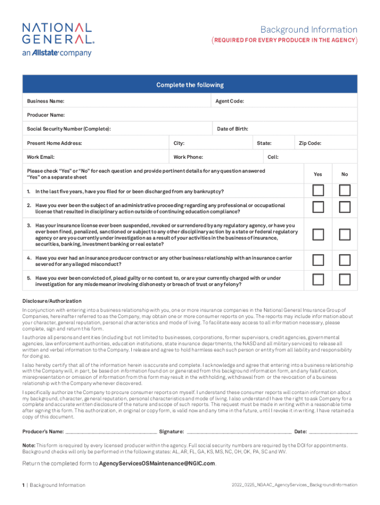 Fillable Online Agent Licensing Checklist: IndividualProspective ...