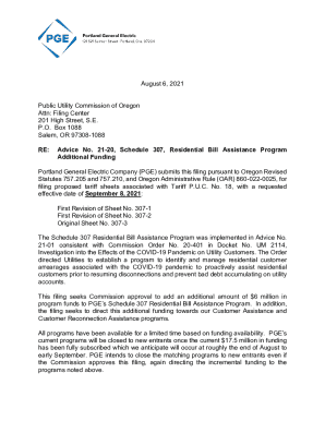 Fillable Online Portland General Electric Company - OPUC Fax Email Print - pdfFiller