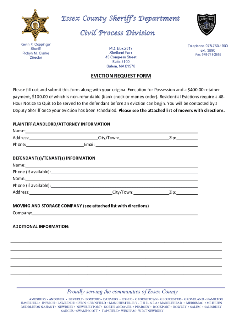 Fillable Online . civil process salem letterhead Fax Email Print ...