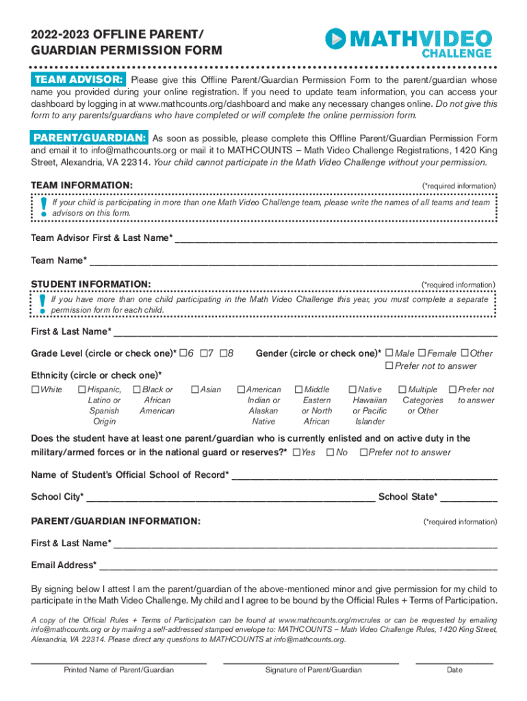 Fillable Online Parental/Guardian Consent and Release Form ... - EYH ...