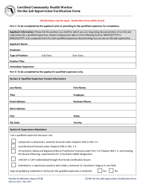 Fillable Online CRPS-On-the-Job-Supervision-Verification-Form- ... Fax ...