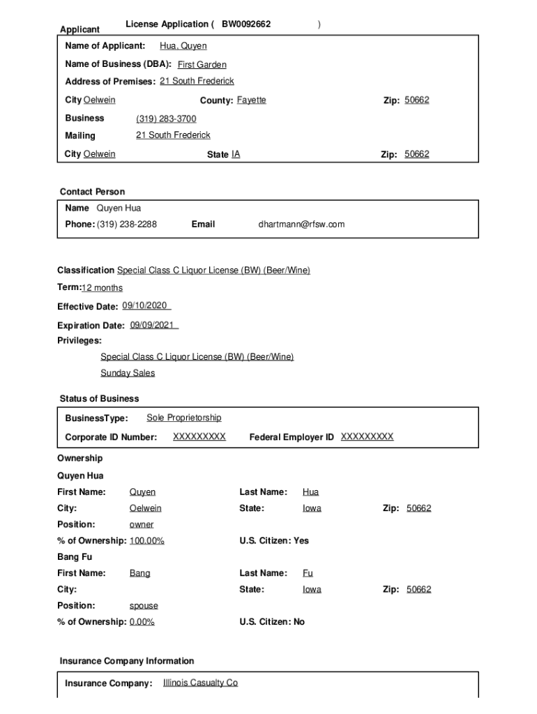 Fillable Online PD - Business License Application Fax Email Print ...