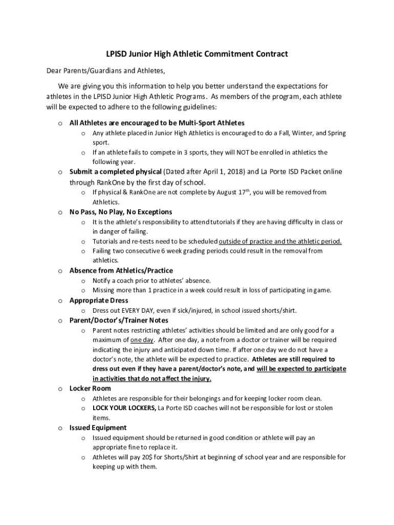 Fillable Online Principal's Message - Lomax Jr. High School - La Porte ...