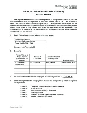Fillable Online Local Road Improvement Program (LRIP) Project Fax Email ...