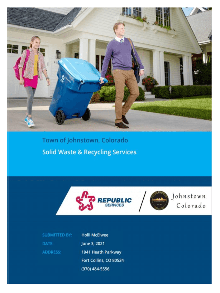 Fillable Online Solid Waste and Recycling Services. Submed by Fax Email Print - pdfFiller