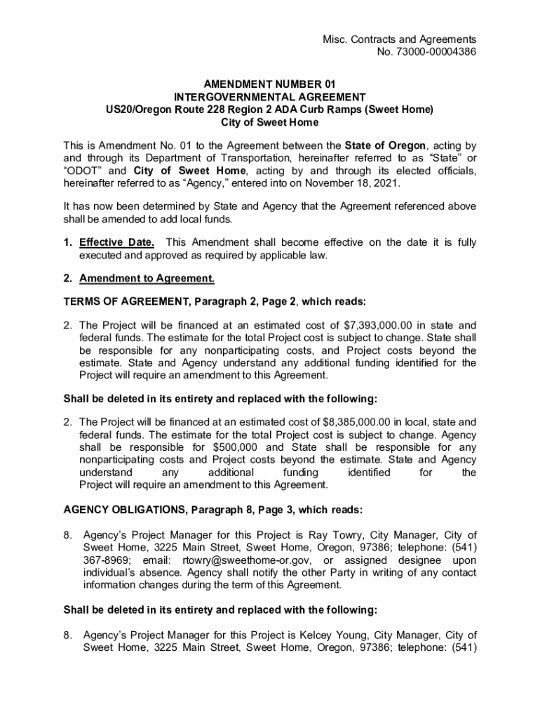 Fillable Online ADA Curb Ramp Project - Sweet Home Fax Email Print ...