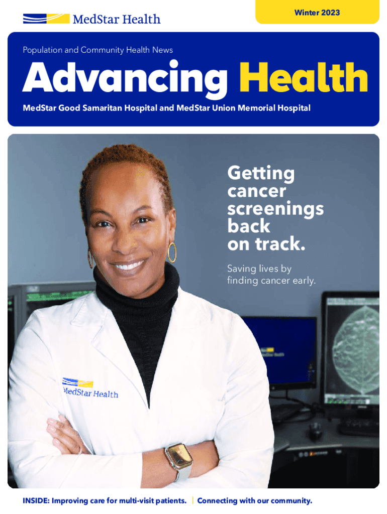 Fillable Online MedStar Health Cancer Network lights hospitals blue for ...