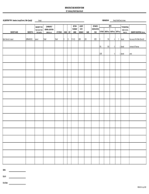 Fillable Online INFRASTRUCTURE INVENTORY FORM Fax Email Print - pdfFiller