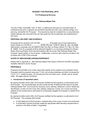 Fillable Online Star Pathway Master Plan Fax Email Print - pdfFiller