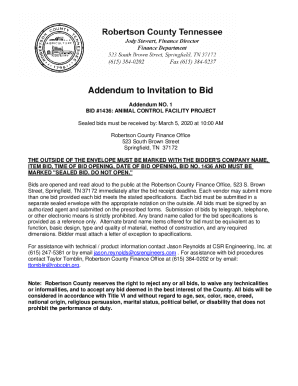 Fillable Online Addendum No. 1 for Invitation to Bid (ITB) No. 23-101572 Fax Email Print - pdfFiller