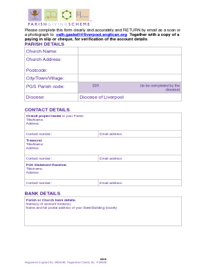 Fillable Online Parish giving scheme - Diocese of Liverpool - Anglican ...