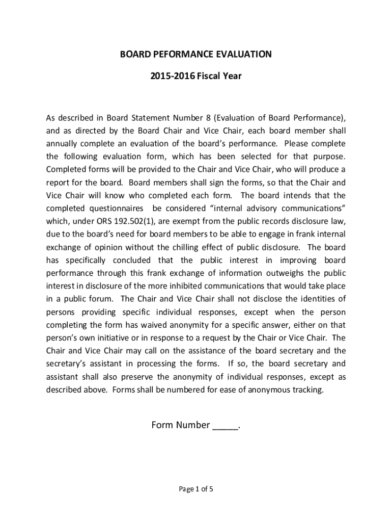 Fillable Online Sample Board Evaluation Form Fax Email Print - pdfFiller