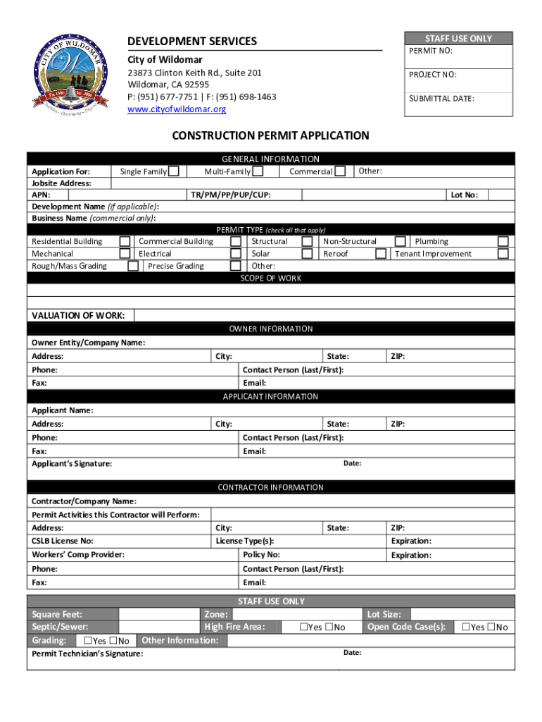 Fillable Online 15.108.060 Permit review and inspection requirements ...
