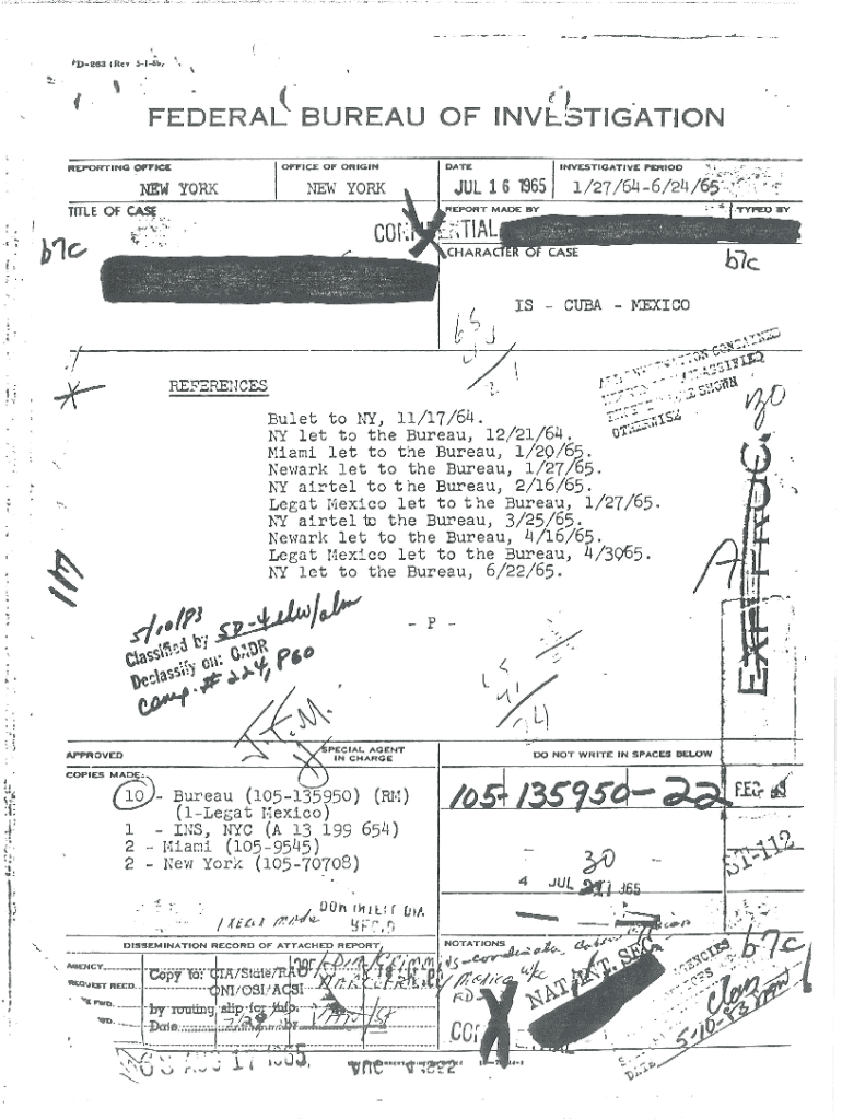 Fillable Online jfk hood CIA ROUTING SHEET FOR FBI DOC: LEE HARVEY ...