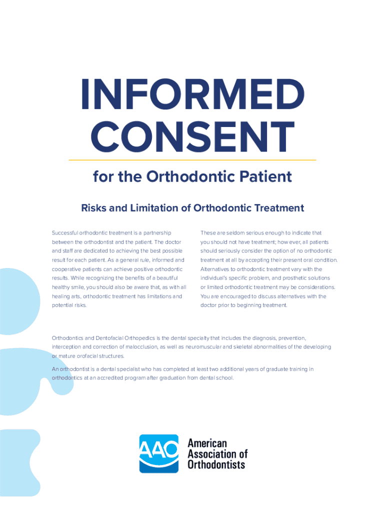 Fillable Online ClearCorrect Informed Consent Form v10 Fax Email Print ...