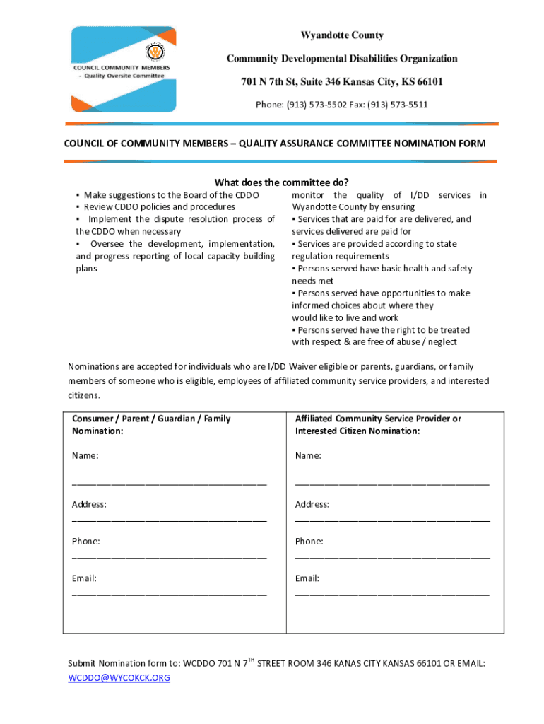 Fillable Online Community Developmental Disabilities Organization (CDDO ...