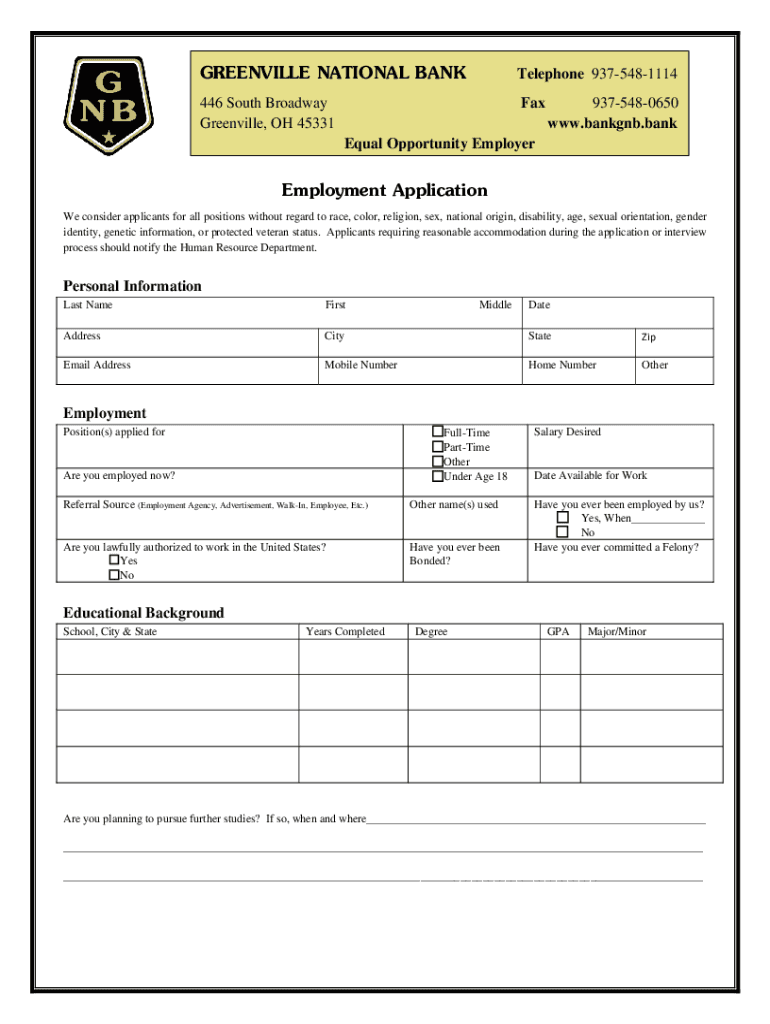 Fillable Online GNB Banking Centers - Forms Fax Email Print - pdfFiller