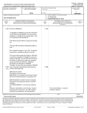 Fillable Online printed: 10/06/2020 - form approved omb no. 0938-0391 ...