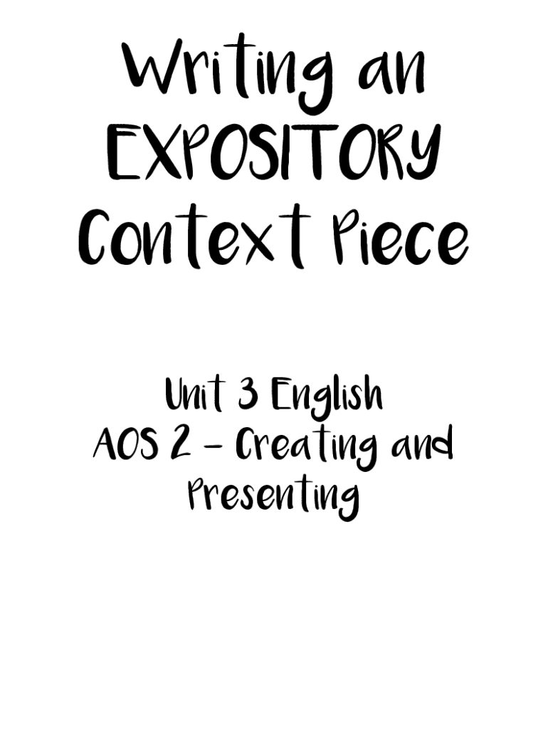Fillable Online How to Write an Expository EssayStructure, Tips ...