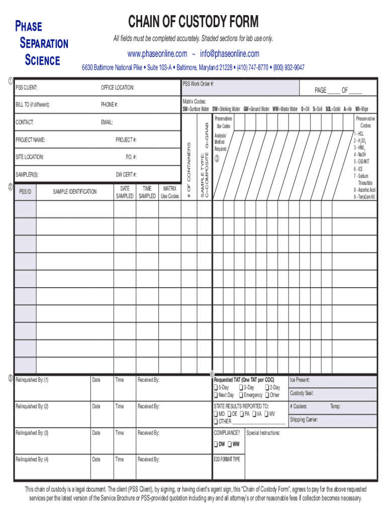Fillable Online Sample Pickup Service Form Fax Email Print - pdfFiller