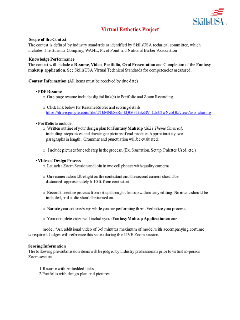 Fillable Online SkillsUSA National Leadership and Skills Conference ...