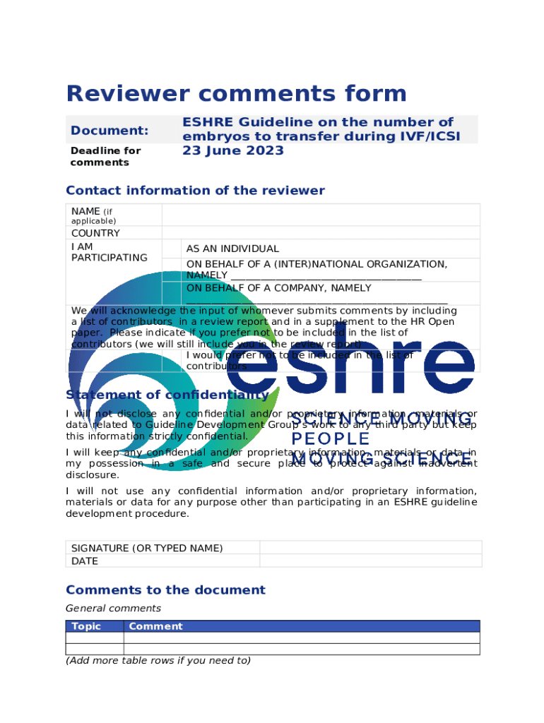 Download The Reviewer Comments Doc Template Pdffiller