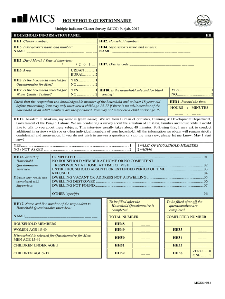 Fillable Online cran r-project Appendix F. Guyana MICS5 Questionnaires Fax Email Print - pdfFiller
