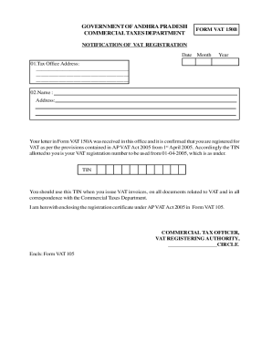 Fillable Online Form 501A - Commercial Taxes Department Fax Email Print ...