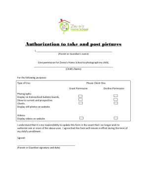 Fillable Online Authorization to take and post pictures - cloudfront ...