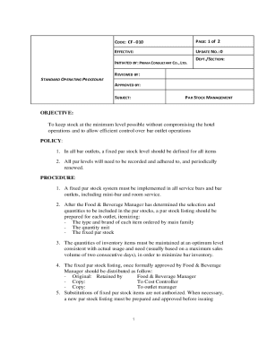 Fillable Online Title: Section 58-2.8 - Standard operating procedures ...