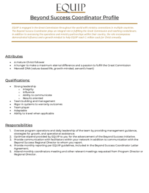 Fillable Online At Beyond Success (founded by Dr John C Maxwell ...