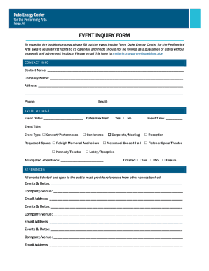 Fillable Online To expedite the booking process please fill out the ...