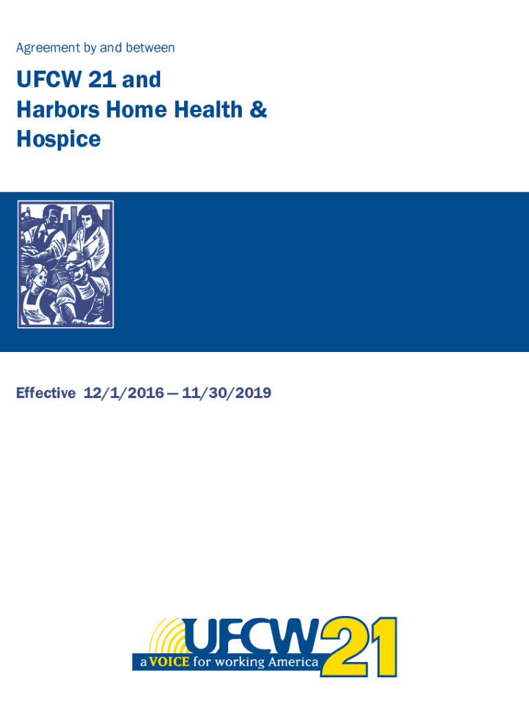 Fillable Online Agreement by and between UFCW 3000 and Harbors Home ...